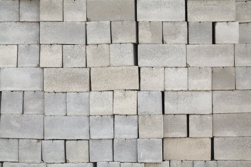 Cinder blocks stacked rows stock photo. Image of side - 56430880