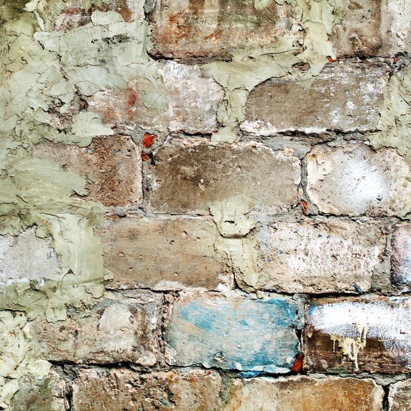 Painted cinder blocks stock image. Image of wall, exterior - 2158045