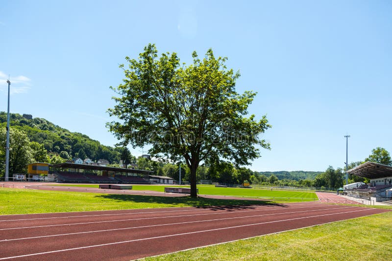 Cinder track stock image. Image of white, sport, concept - 111679867