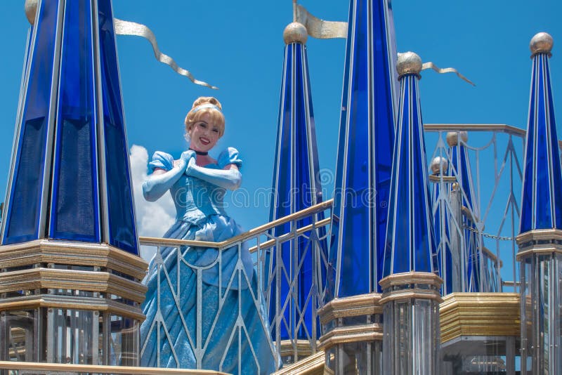 Cinderella on Beautiful Parade Float at Magic Kingdom 1 Editorial Photo ...