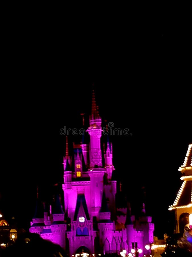 Cinderella& X27;s Castle & X28;in Purple& X29; Editorial Stock Image ...