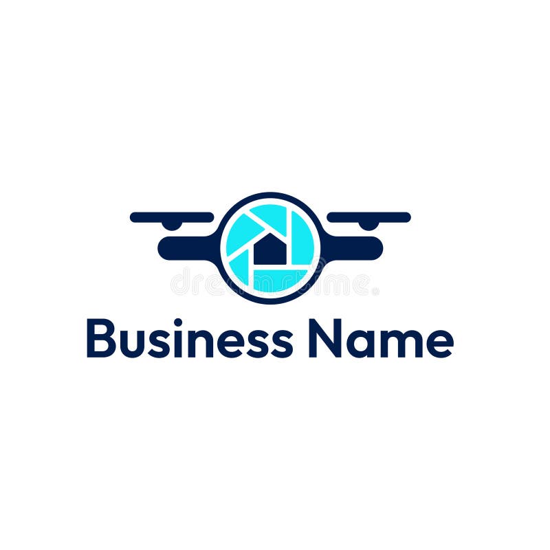 Abstract Drone Real Estate Photography Logo Stock Vector - Illustration ...