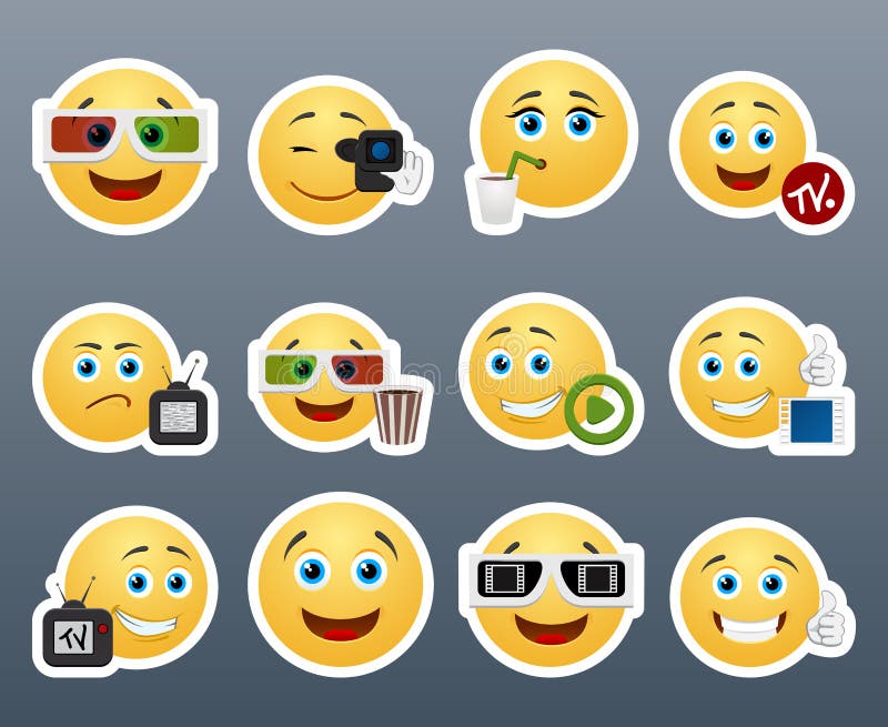 Cine Stickers Stock Illustrations – 3 Cine Stickers Stock Illustrations ...