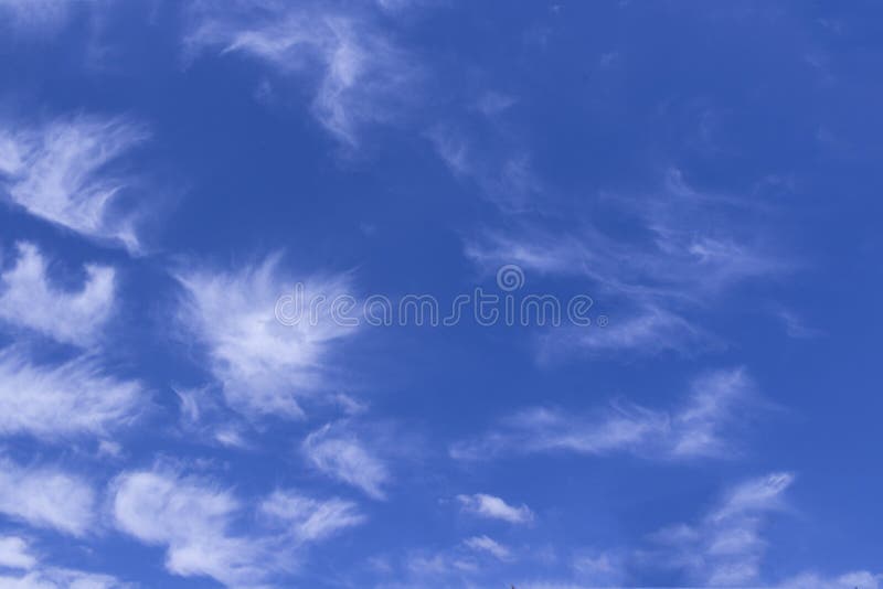 Cinecmatic Colored Sky with Clouds - Summer Blue Sky Stock Image ...