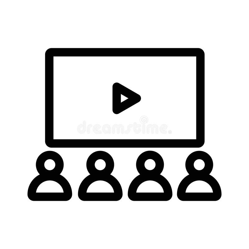 Cinema Audience Icon Design in Filled and Outlined Style Stock Vector ... Cinema Audience Icon Design in Filled and Outlined Style Stock Vector ...