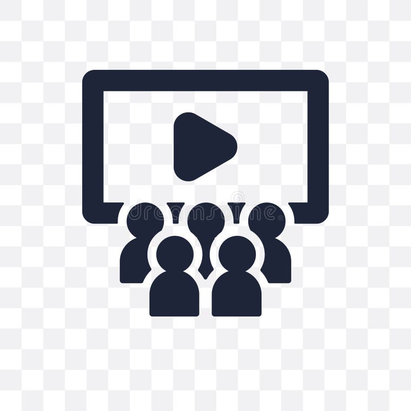 Cinema Audience Transparent Icon. Cinema Audience Symbol Design Stock ...