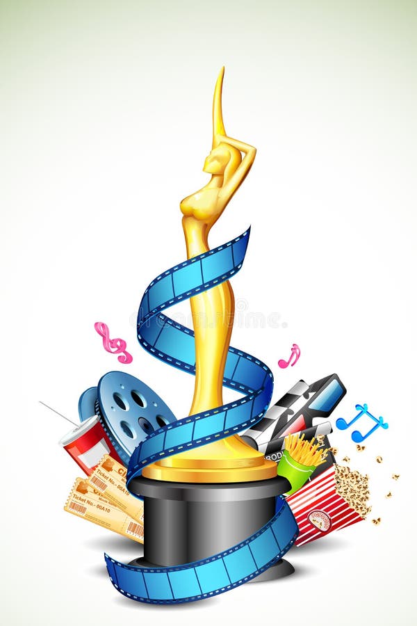 Cinema stock vector. Illustration of gold, movie, zoom - 4698383
