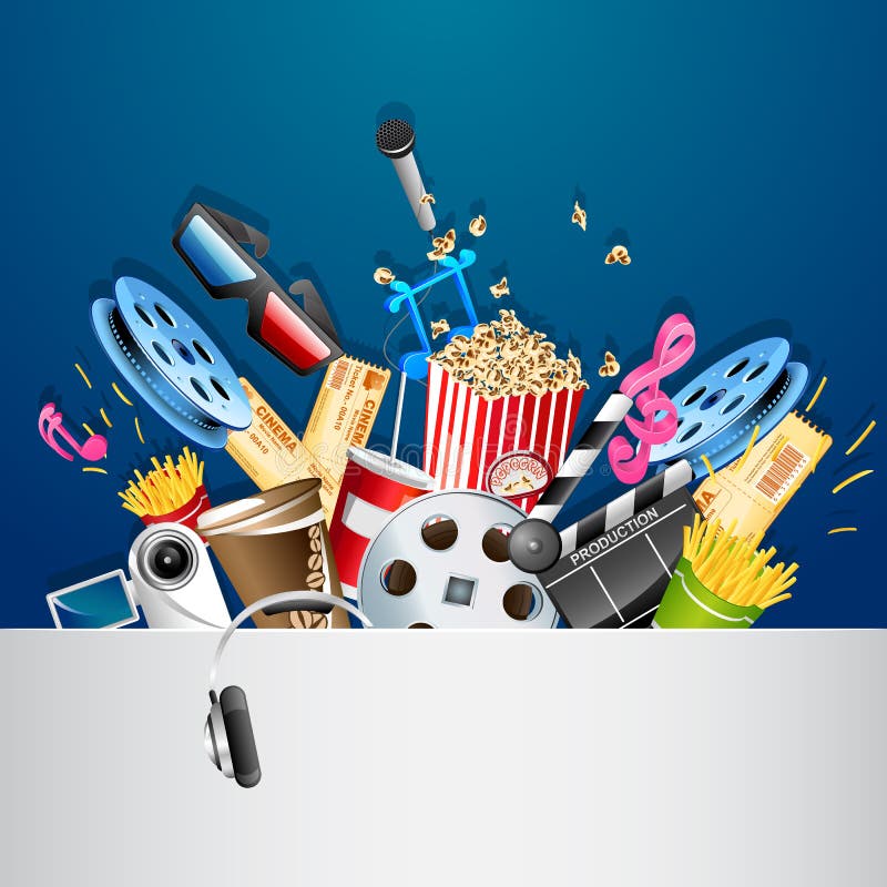 Cinema background stock illustration. Illustration of backdrop - 7507551