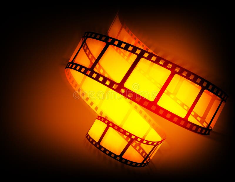 Movie Background: Film Slate Reel Stock Vector - Illustration of ...