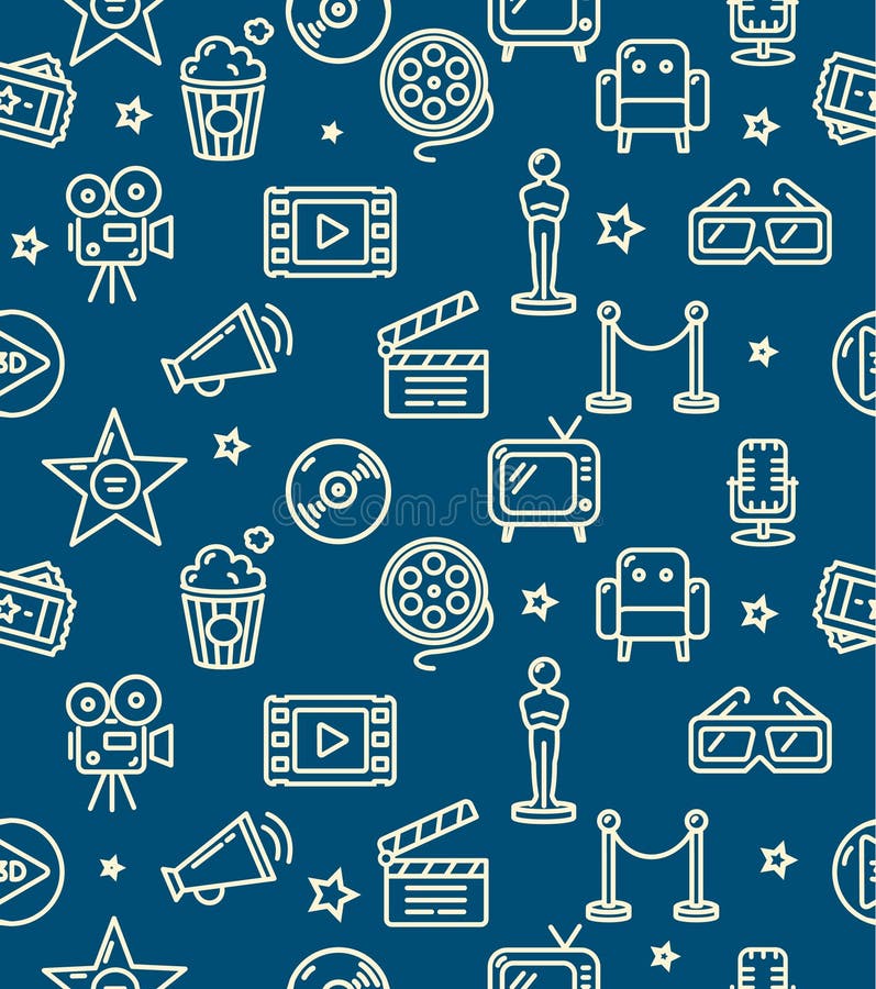 Cinema Background, Movie Time Banner With Retro Camera. Abstract ...