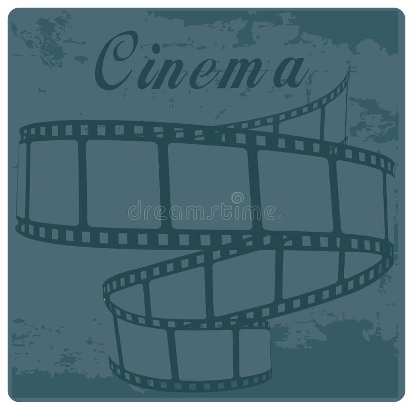 Cinema s tape stock vector. Illustration of movie, circle - 35982703