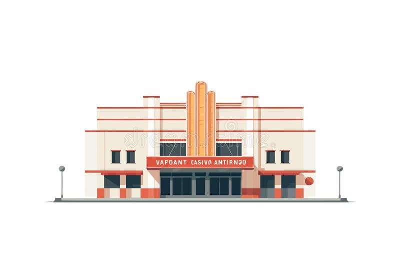 Cinema Building Vector Flat Minimalistic Isolated Vector Style ...