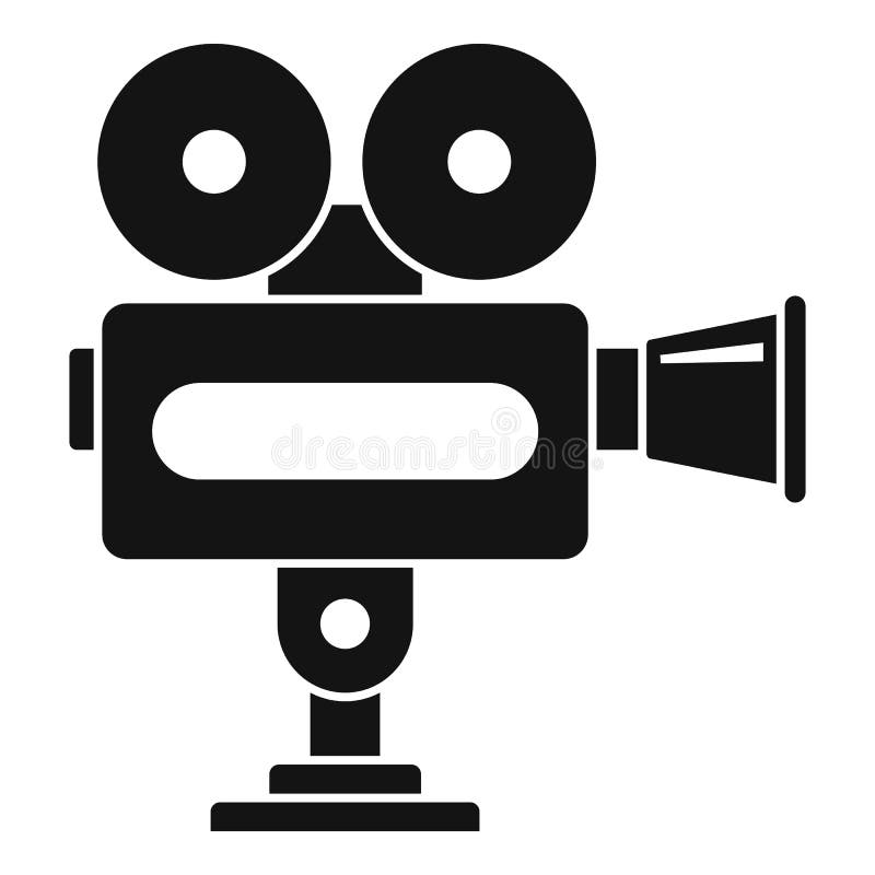 Cinema Camera Icon, Simple Style Stock Vector - Illustration of ...