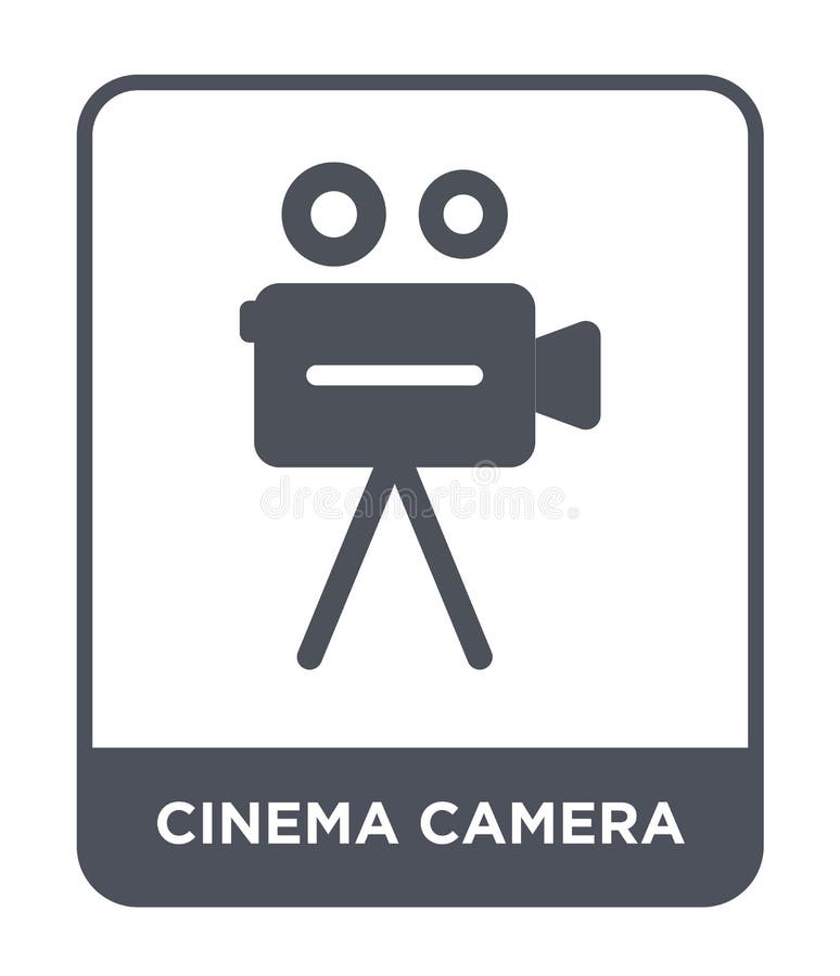 Cinema Camera Icon in Trendy Design Style. Cinema Camera Icon Isolated ...