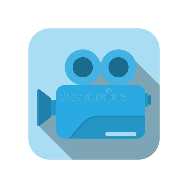 Cinema Camera Icon. Vector Illustration Stock Vector - Illustration of ...