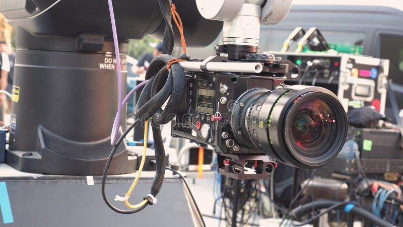 A Cinema Camera Rig Mounted on a Robotic System.it Used for Filmmaking ...
