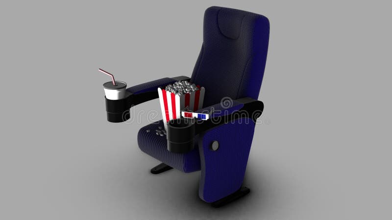 Cinema Chair Animation ROTATION Stock Video - Video of auditorium ...