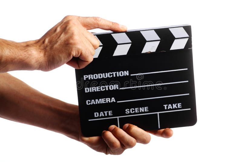 Cinema clap stock image. Image of chalkboard, equipment - 33151089