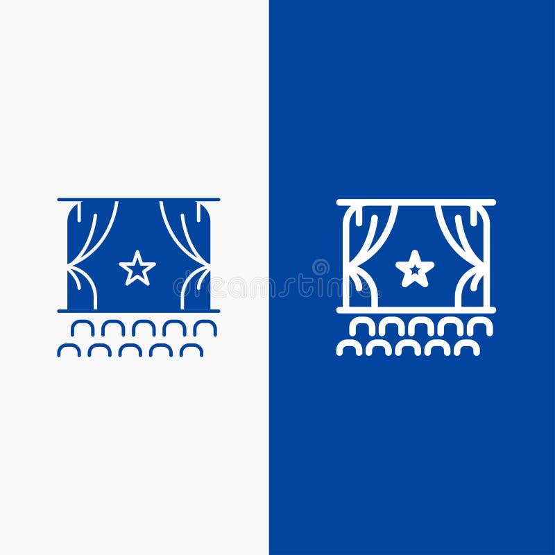 Cinema, Debut, Film, Performance, Premiere Line Icon with 5 Steps ...