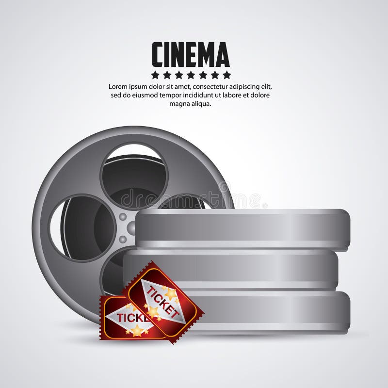 Cinema Design. Movie Concept. Flat Illustration Stock Vector ...