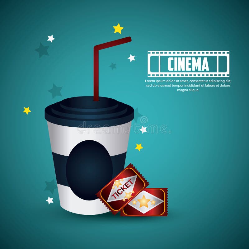 Cinema Design. Movie Concept. Flat Illustration Stock Vector ...