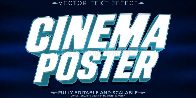 Cinema Editable Text Effect, Editable Action and Movie Text Style Stock ...