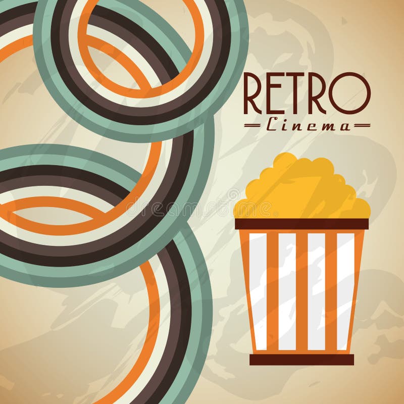 Cinema Entertainment Design Stock Illustration - Illustration of ...