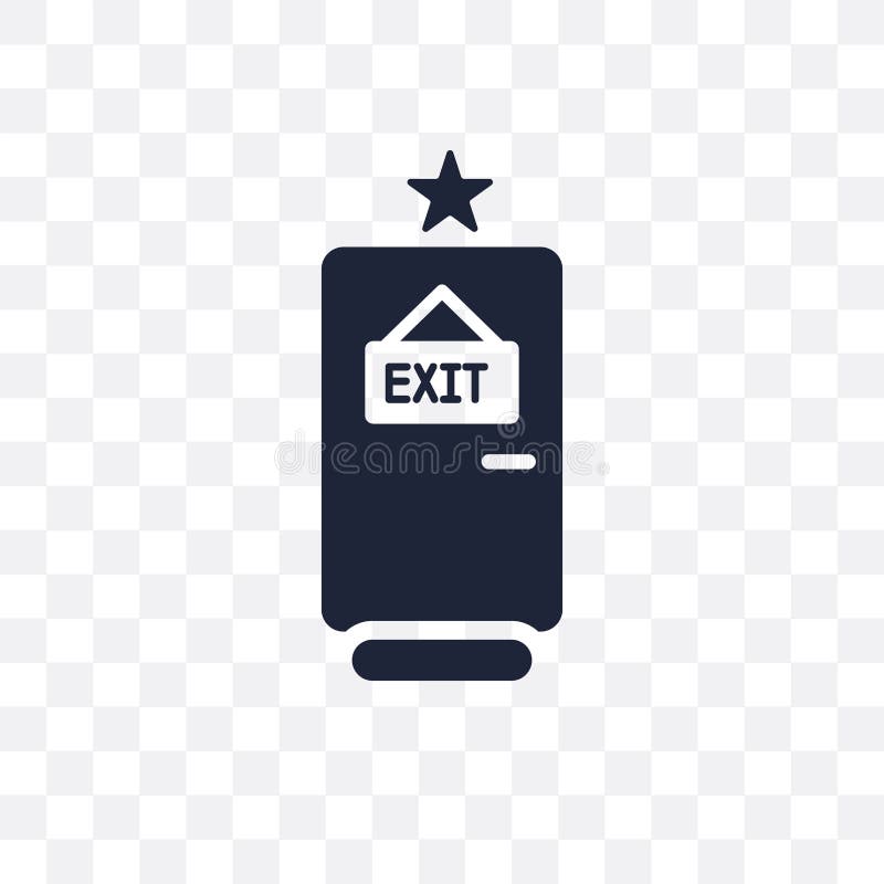 Exit Icon Vector Isolated on White Background, Exit Sign , Sign and ...