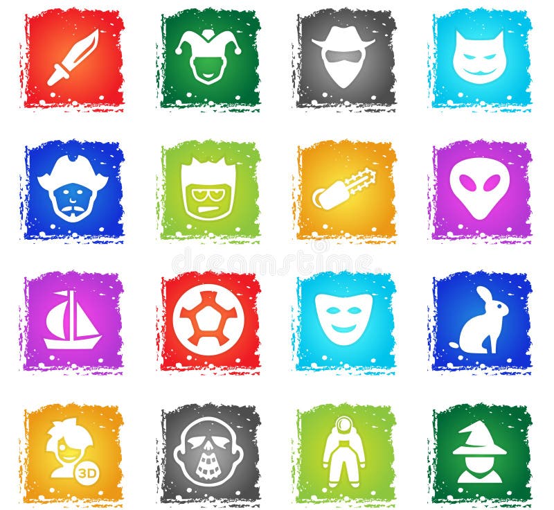 Cinema genres icon set stock vector. Illustration of sport - 88187913
