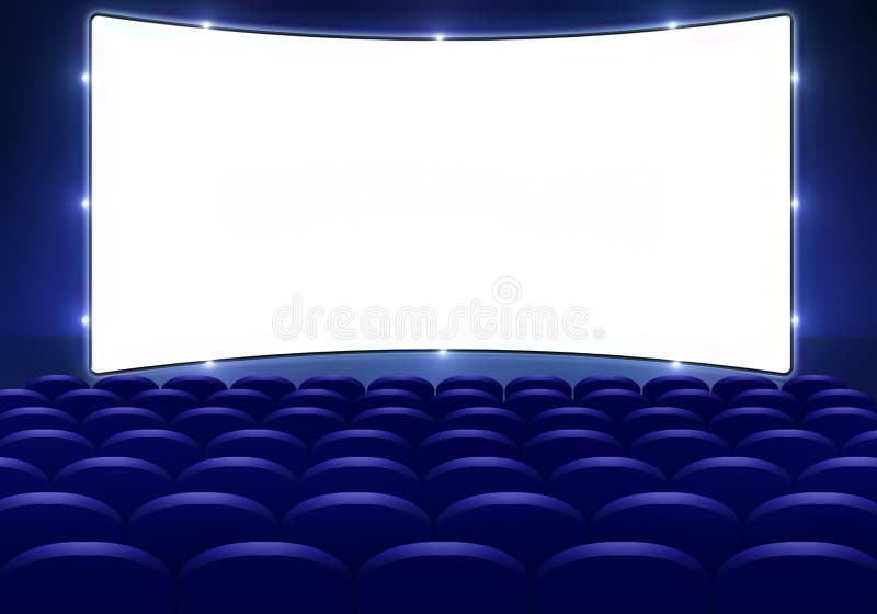 Cinema Screen stock illustration. Illustration of fame - 24916288