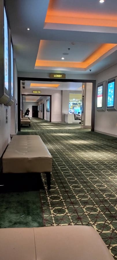 Cinema hall at night stock photo. Image of cinema, theater - 280969274