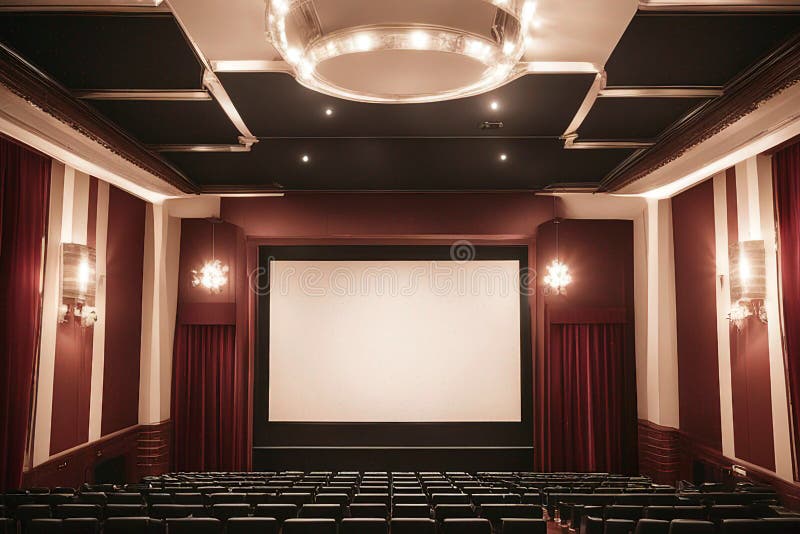 Cinema Hall. Cinema Room. Cinema Screen. Selective Focus. AI Generated ...
