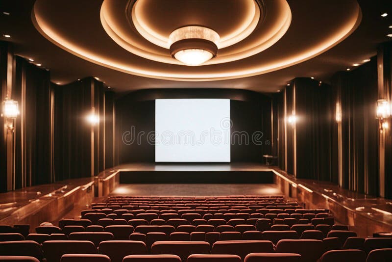 Cinema Hall. Cinema Room. Cinema Screen. Selective Focus. AI Generated ...