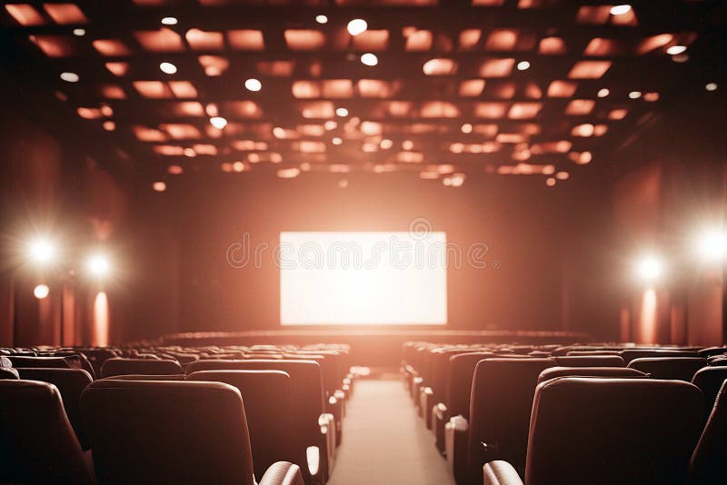 Cinema Hall. Cinema Room. Cinema Screen. Selective Focus. AI Generated ...