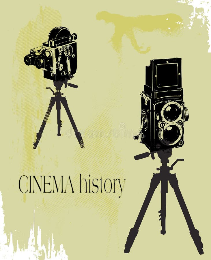 Cinema history stock vector. Illustration of wallpaper - 8095754