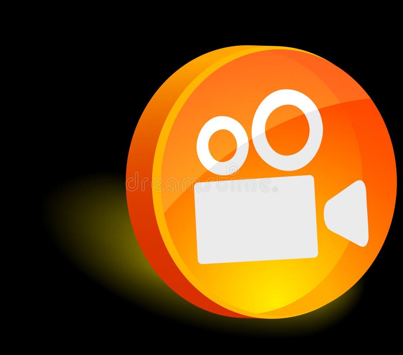 Cinema Icon. stock vector. Illustration of plastic, graphic - 10413716