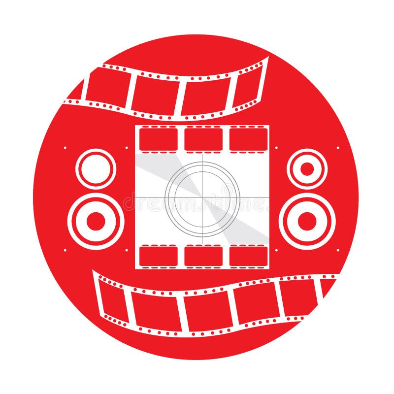 Cinema icon stock vector. Illustration of graphic, leisure - 72850381