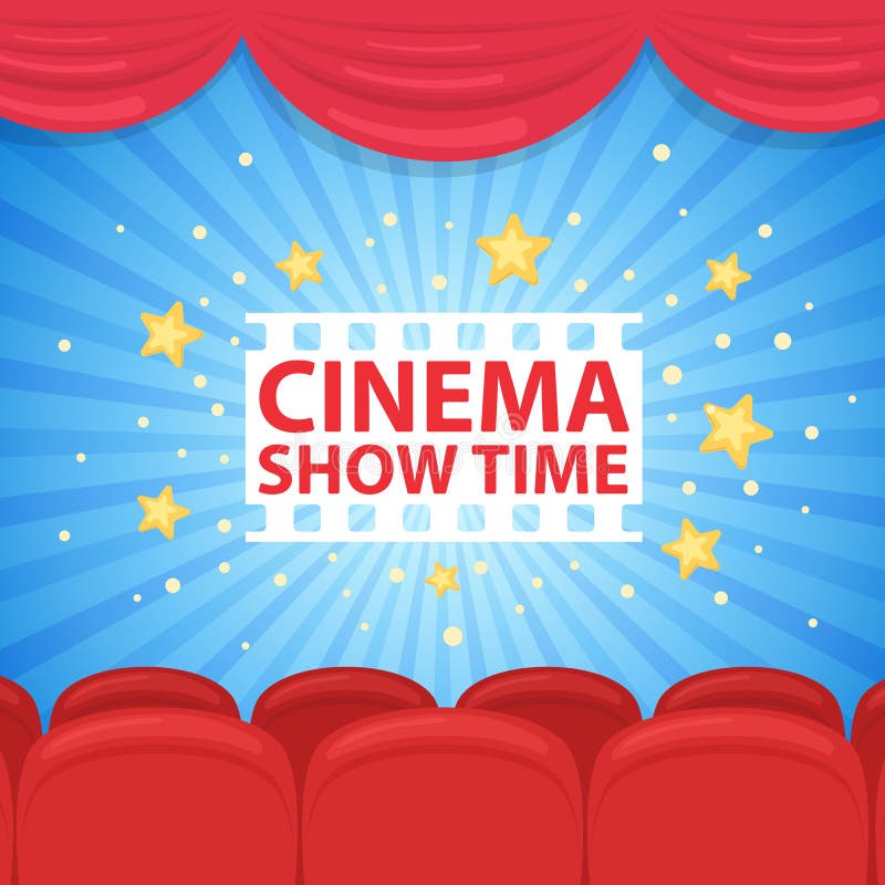 Cinema icons set stock vector. Illustration of color - 145781438