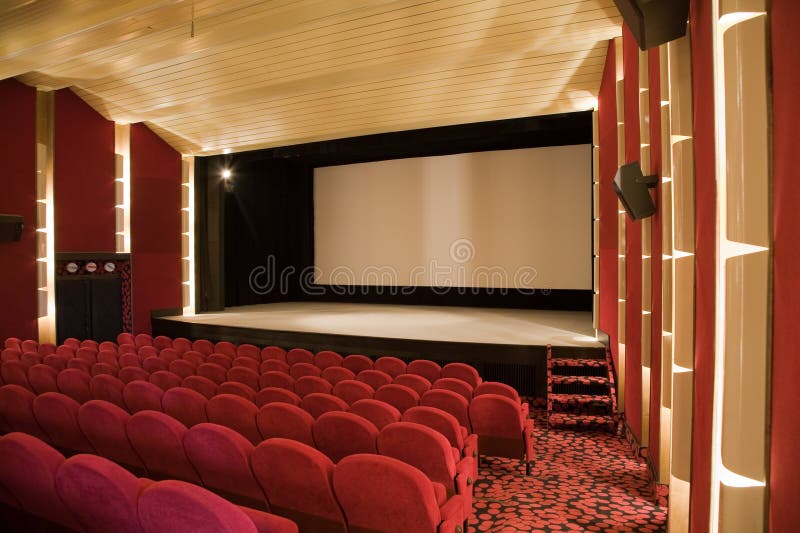 Cinema interior stock photo. Image of decoration, cinema - 15794392