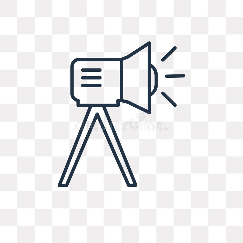 Cinema Light Source Vector Icon on White Background. Flat Vector Cinema ...