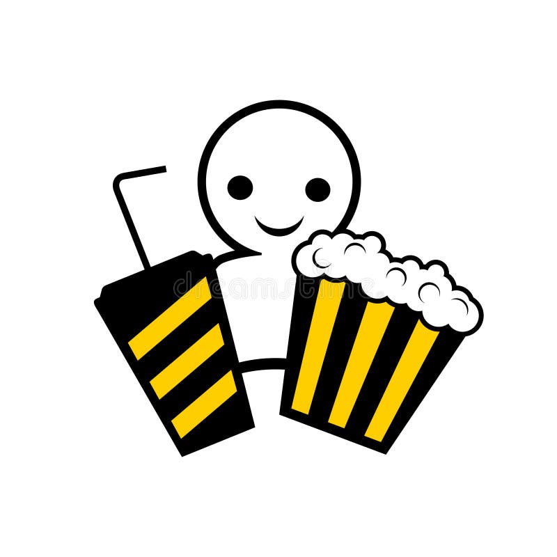 Cinema menu illustration stock vector. Illustration of beverage - 142746770