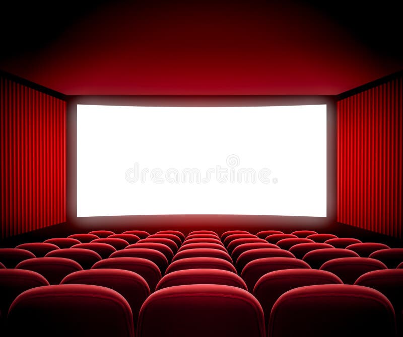 Cinema movie screen stock image. Image of screening, elegant - 39826577