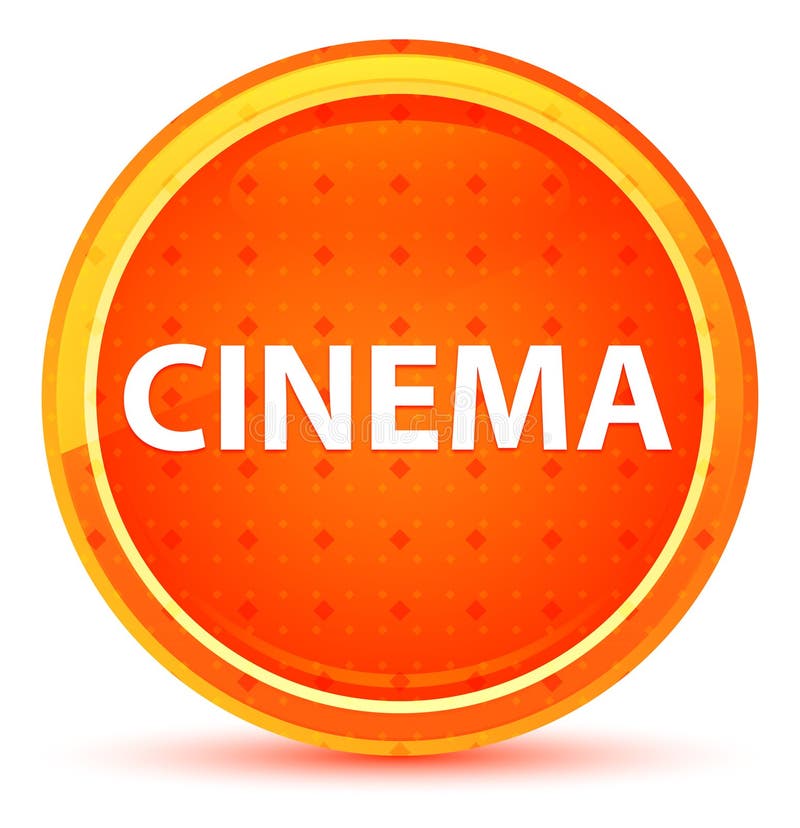 Cinema Natural Orange Round Button Stock Illustration - Illustration of ...