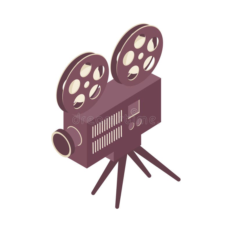 Cinema Projector Icon stock vector. Illustration of equipment - 246456432