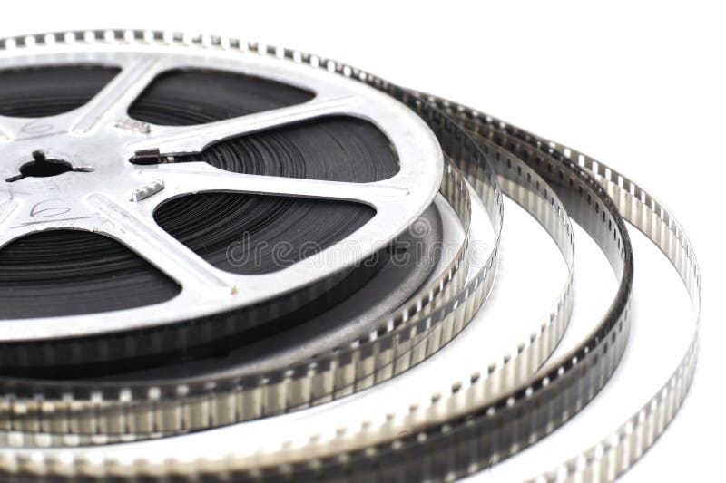 Cinema roll film stock image. Image of entertainment - 15077853