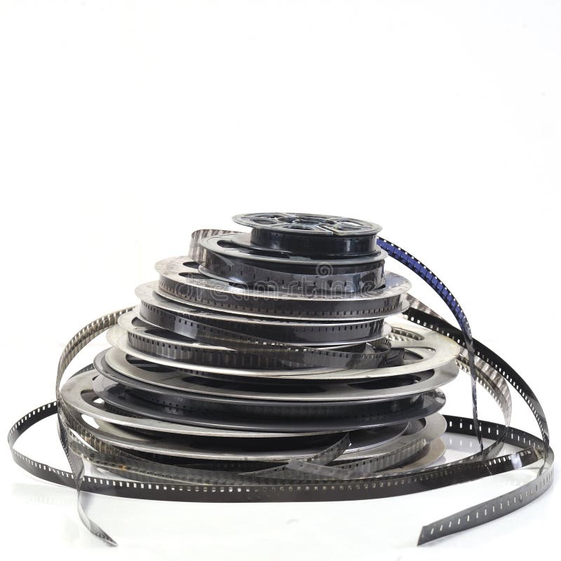 Cinema roll film stock photo. Image of projection, curling - 13874942