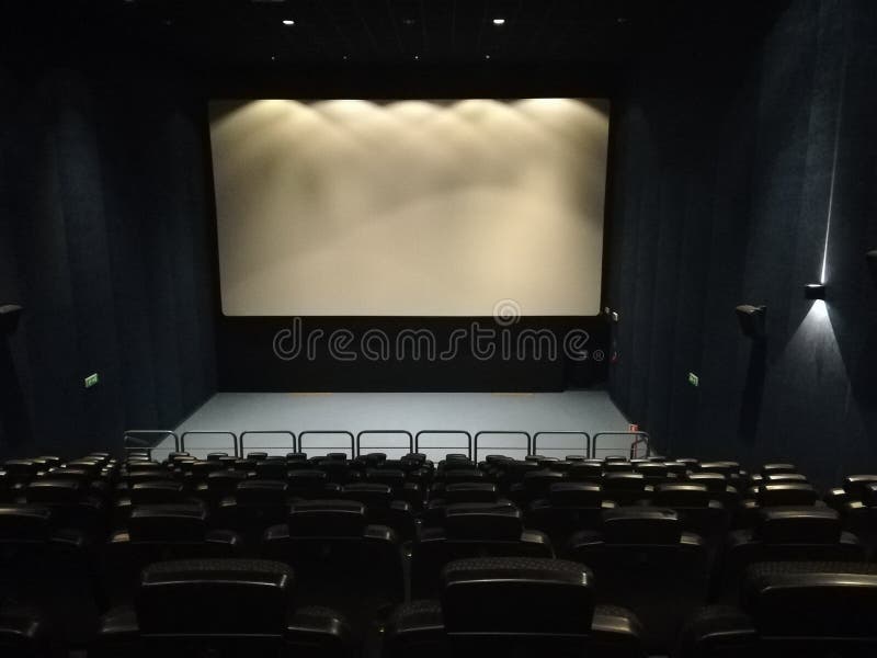 Cinema screen from above stock image. Image of movie - 127116573