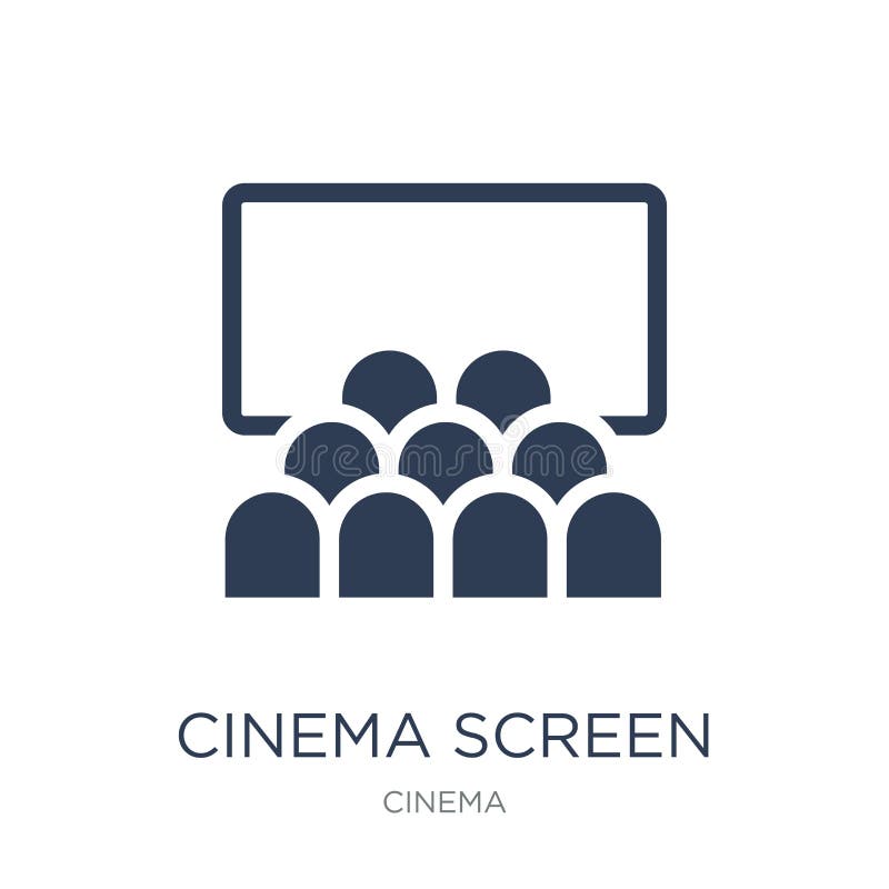Cinema Screen Icon. Trendy Flat Vector Cinema Screen Icon on White ...