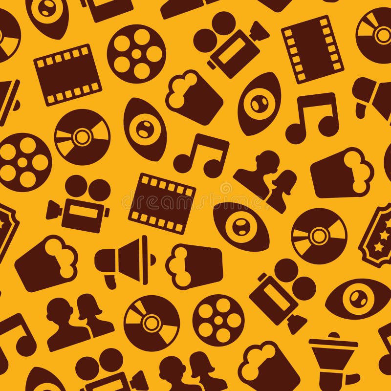 Movie pattern stock vector. Illustration of element, performance - 32357092