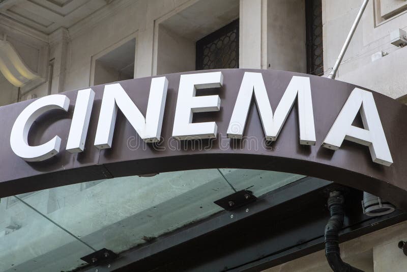 Cinema Sign stock photo. Image of cinema, cine, theater - 19350616